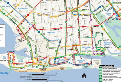 Mta Brooklyn Bus Map | Color 2018